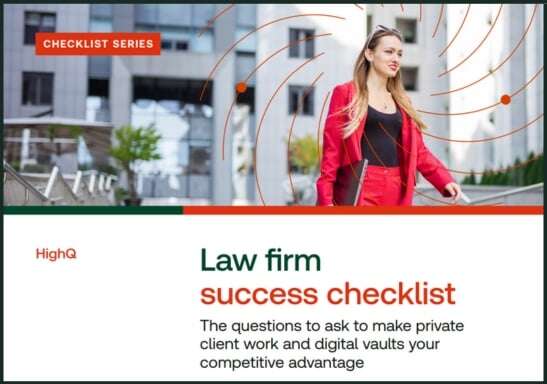 Law Firm Success Checklist Private Client Work